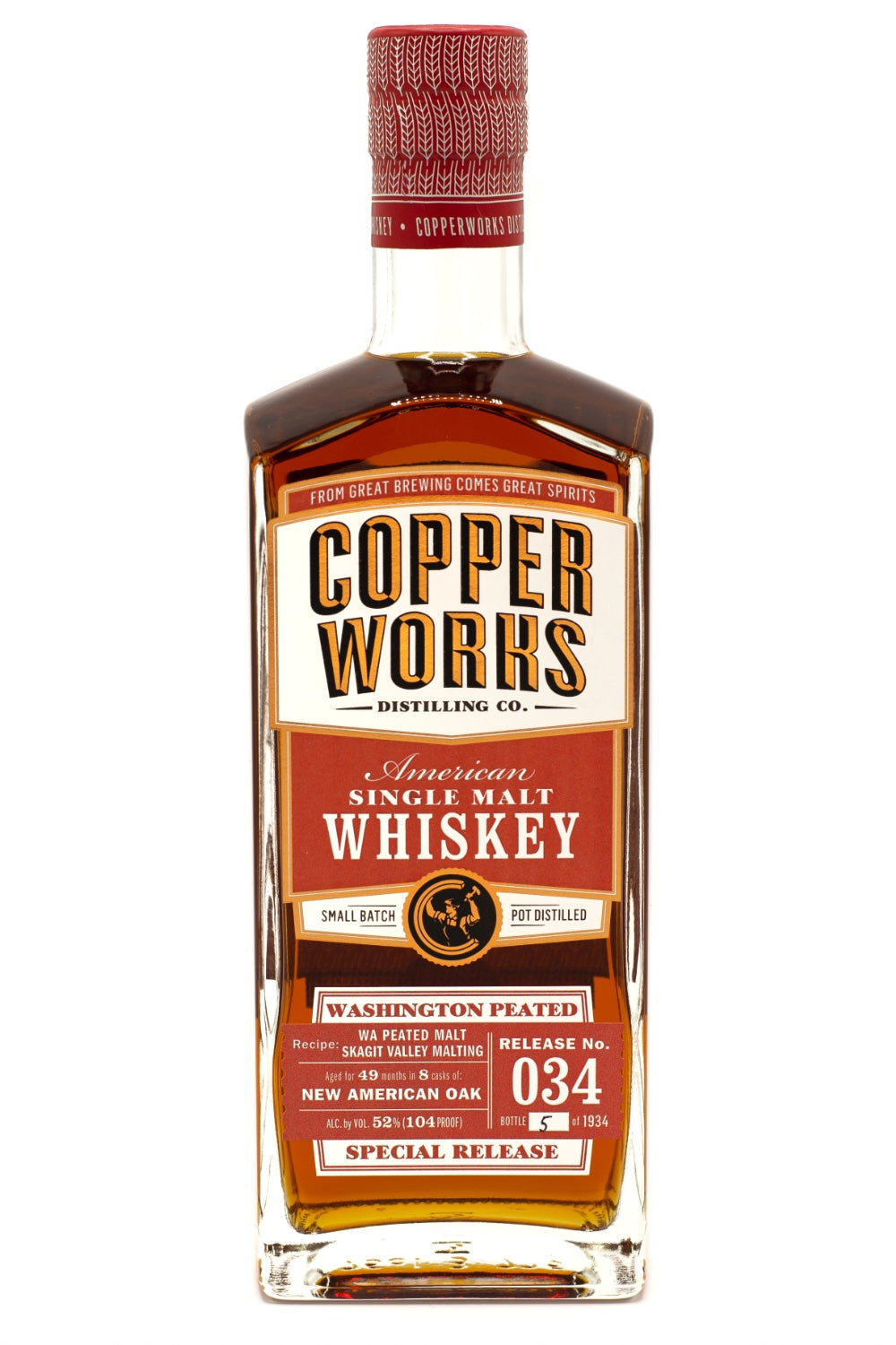 Buy Online - Copperworks, American Malt R034 Peated American Whisky ...
